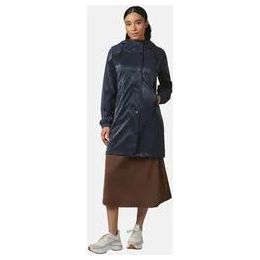 Regenmantel Ragwear "Husty Rainy", Damen, Gr. M (38), blau (dunkelblau), Obermaterial: 100% Polyester; Beschichtung: 100% Polyurethan; Innenfutter: 100% Polyester, leicht gl&auml;nzend, gerade ca. Mitte Oberschenkel, hoch geschlossener Ausschnitt, &Auml;rmel ohne &Auml;rmelschlitz elastischer Bund mit innenliegendem Gummizug, M&auml;ntel, reflektierender, wasserdichter Damen &Uuml;bergangsmantel