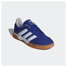 Hallenschuh Adidas PERFORMANCE "SPEZIALIST INDOOR", Herren, Gr. 44, bunt (lucid blau, ftwr wei&szlig;, lucid lemon), Synthetik, Textil, Schuhe Hallenschuh, geeignet f&uuml;r jeden Hallensport