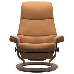 Relaxsessel stressless "View", new caramel batick, B:91cm H:109cm T:82cm, Leder BATICK: BATICK ist ein leicht korrigiertes, durchgef&auml;rbtes und genarbtes M&ouml;belleder, bei dem die meisten Unebenheiten und Spuren in der Regel entfernt wurden.;Leder PALOMA: PALOMA ist ein durchgef&auml;rbtes Semianilin-M&ouml;belleder mit nat&uuml;rlicher Narbung.;ROHLEDER Stoff Q2 FARON: Ein fester zuverl&auml;ssiger Boucl&eacute; mit einem str