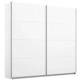 Schwebet&uuml;renschrank OTTO HOME "Kleiderschrank Schrank Garderobe Schlafzimmerschrank THANOS", wei&szlig; (alpinwei&szlig;), B:181cm H:197cm T:62cm, Holzwerkstoff, Schr&auml;nke, Schwebet&uuml;renschrank, Optional mit Spiegel, Metall-Griffleisten alufarben MADE IN GERMANY