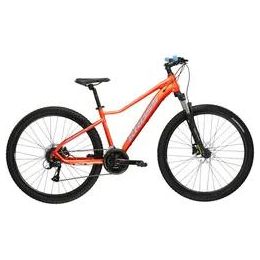 Mountainbike KROSS "KROSS MTB Hardtail Lea 5.0 27,5" orange" Gr. 41, orange (orange, schwarz), Fahrr&auml;der, Damen, 46cm, 27,5 Zoll (69,85cm) hinten: 27,5 Zoll (69,85cm)
