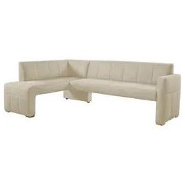 Essbank exxpo - SOFA FASHION, beige (sand), B:245cm H:83cm T:159cm, Holzwerkstoff, Sitzb&auml;nke, Essbank, elegant und modern mit hohem Sitzkomfort