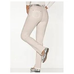 5-Pocket-Jeans CREATION L PREMIUM, Damen, Gr. 42, Normalgr&ouml;&szlig;en, beige (champagner), 56% Baumwolle, 31% Modal, 10% Polyester, 3% Elasthan, unifarben, lang, Jeans 5-Pocket-Jeans
