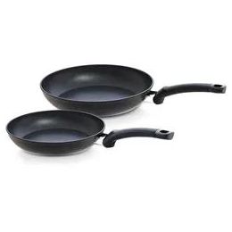 Pfannen-Set Fissler "Adamant Classic", schwarz, &Oslash;:24,28cm, Pfannen, kratzfest, Made in Germany