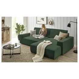 Home Affaire "NEU: SHERWOOD XXL 284, Big-Sofa L-Form, tiefe Sitzfl&auml;che 95 cm, Cord" Recamiere rechts/links, als Schlafsofa stellbar, Cord u. Leinenoptik
