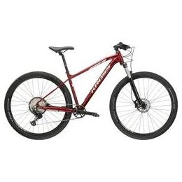 Mountainbike KROSS "KROSS MTB Hardtail Level 6.0 29" rot 12 G&auml;nge" Gr. 43, rot (rot, schwarz), Fahrr&auml;der, Herren, 43cm, 29 Zoll (73,66cm) hinten: 29 Zoll (73,66cm)