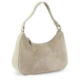 Schultertasche ELBSAND "Handtasche, Shopper", Damen, Gr. B/H/T: 32cm x 19cm x 11cm, sand, Rindsleder, clean, unifarben, Taschen Schultertasche, Ledertasche, Tragetasche, Damentasche aus weichem Leder