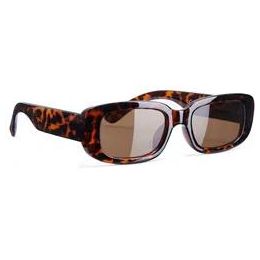 Sonnenbrille LSCN BY LASCANA, Damen, braun (braun schwarz gemustert), gemustert, Sonnenbrillen Sonnenbrille, Rectangular-Look, Damenbrille mit UV Schutz