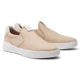 Sneaker Timberland "Seneca Bay LOW SLIP ON SNEAKER", Herren, Gr. 44,5, beige (lt bei nubuc), Leder, Schuhe Sneaker