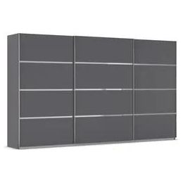 Kleiderschrank Rauch "Schwebet&uuml;renschrank OTTO ́s Choice Garderobe Schrank TOP ANGEBOT Avola", grau (graumetallic, leisten chrom), B:360cm H:210cm T:62cm, Holzwerkstoff, Schr&auml;nke, Kleiderschrank, mit eleganten Zierleisten in Chrom, Schwarz oder Wei&szlig; MADE IN GERMANY