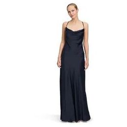 Abendkleid Vera Mont "Damen mit Wasserfallausschnitt", Damen, Gr. 40, Normalgr&ouml;&szlig;en, blau (night sky), Obermaterial: 97% Polyester, 3% Elasthan; Futter: 100% Polyester, figurumspielend lang, Wasserfallausschnitt, Kleider Abendkleid