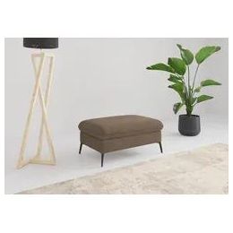 Sit & More Polsterhocker SIT & MORE "Emely", braun (hellbraun), B:104cm H:47cm T:69cm, 100% Polyester, Hocker, Polsterhocker, mit praktischen Stauraum