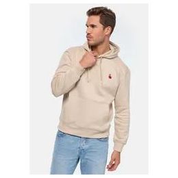 Kapuzensweatshirt MIKON, Herren, Gr. XXL, beige, 65% Baumwolle, 35% Polyester, unifarben, normal, ohne Ausschnitt, Sweatshirts, im zeitlosen Design