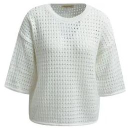 Smith & Soul Kurzarmpullover SMITH & SOUL, Damen, Gr. XXL, beige (cream wei&szlig;), Feinstrick, Material: 50% Baumwolle, 50% Polyacryl, unifarben, regular fit normal, Rundhals, Fledermaus&auml;rmel Rippb&uuml;ndchen, Pullover, mit &uuml;berschnittenen Schultern