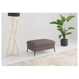 Sit & More Polsterhocker SIT & MORE "Emely", grau (taupe), B:104cm H:47cm T:69cm, 90% Polyester, 10% Polyamid, Hocker, Polsterhocker, mit praktischen Stauraum