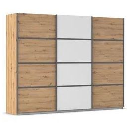 Kleiderschrank Rauch "Schwebet&uuml;renschrank OTTO ́s Choice Garderobe Schrank TOP ANGEBOT Avola", wei&szlig; (eiche artisan, alpinwei&szlig;, leisten graumetallic), B:271cm H:210cm T:62cm, Holzwerkstoff, Schr&auml;nke, Kleiderschrank, mit eleganten Zierleisten in Chrom, Schwarz oder Wei&szlig; MADE IN GERMANY