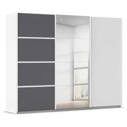 Kleiderschrank Rauch "Schwebet&uuml;renschrank OTTO ́s Choice Garderobe Schrank TOP ANGEBOT Avola", wei&szlig; (alpinwei&szlig;, graumetallic, leisten wei&szlig;), B:271cm H:210cm T:62cm, Holzwerkstoff, Schr&auml;nke, Kleiderschrank, mit eleganten Zierleisten in Chrom, Schwarz oder Wei&szlig; MADE IN GERMANY