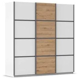 Kleiderschrank Rauch "Schwebet&uuml;renschrank OTTO ́s Choice Garderobe Schrank TOP ANGEBOT Avola", wei&szlig; (alpinwei&szlig;, eiche artisan, leisten graumetallic), B:203cm H:210cm T:62cm, Holzwerkstoff, Schr&auml;nke, Kleiderschrank, mit eleganten Zierleisten in Chrom, Schwarz oder Wei&szlig; MADE IN GERMANY