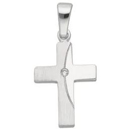 Adelia&acute;s Kreuzanh&auml;nger ADELIA ́S "Damen & Herren 925 Silber Kreuz Anh&auml;nger mit Zirkonia", silber, Schmuckanh&auml;nger, Damen, Silber 925 (Sterlingsilber), mit Zirkonia f&uuml;r Damen & Herren