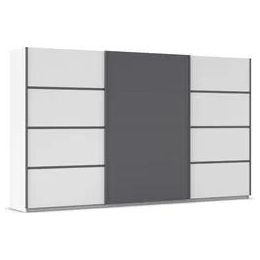 Kleiderschrank Rauch "Schwebet&uuml;renschrank OTTO ́s Choice Garderobe Schrank TOP ANGEBOT Avola", wei&szlig; (alpinwei&szlig;, graumetallic, leisten graumetallic), B:360cm H:229cm T:62cm, Holzwerkstoff, Schr&auml;nke, Kleiderschrank, mit eleganten Zierleisten in Chrom, Schwarz oder Wei&szlig; MADE IN GERMANY