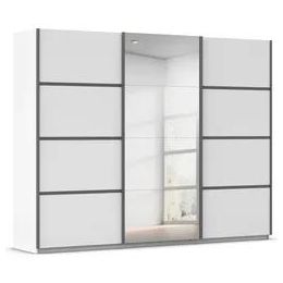 Kleiderschrank Rauch "Schwebet&uuml;renschrank OTTO ́s Choice Garderobe Schrank TOP ANGEBOT Avola", wei&szlig; (alpinwei&szlig;, leisten graumetallic), B:271cm H:229cm T:62cm, Holzwerkstoff, Schr&auml;nke, Kleiderschrank, mit eleganten Zierleisten in Chrom, Schwarz oder Wei&szlig; MADE IN GERMANY