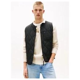 Tommy Hilfiger Steppweste TOMMY JEANS "TJM QUILTED VEST EXT", Herren, Gr. L, schwarz, Web, Obermaterial: 100% Polyamid. Futter: 100% Polyester, regular fit normal, Rundhals, Westen Steppweste, Mit Rundhalsausschnitt