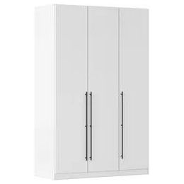 Kleiderschrank Rauch "Dreht&uuml;renschrank Schrank Garderobe W&auml;scheschrank Schlafzimmer AVOLA", wei&szlig; (alpinwei&szlig;), B:136cm H:210cm T:54cm, Holzwerkstoff, Schr&auml;nke, Kleiderschrank, mit hochwertigen Stangengriffen in Schwarz aus Metall MADE IN GERMANY, Topseller