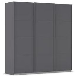 Kleiderschrank Rauch "Schwebet&uuml;renschrank OTTO ́s Choice Garderobe Schrank TOP ANGEBOT Avola", grau (graumetallic, leisten graumetallic), B:203cm H:210cm T:62cm, Holzwerkstoff, Schr&auml;nke, Kleiderschrank, mit eleganten Zierleisten in Chrom, Schwarz oder Wei&szlig; MADE IN GERMANY
