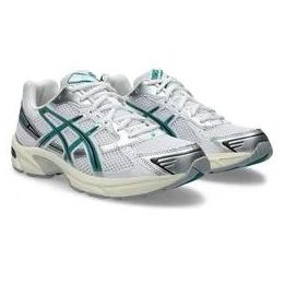 Sneaker asics SPORTSTYLE "GEL-1130", Damen, Gr. 39,5, wei&szlig; (wei&szlig;, rainy lake), Leder, Synthetik, Schuhe Sneaker