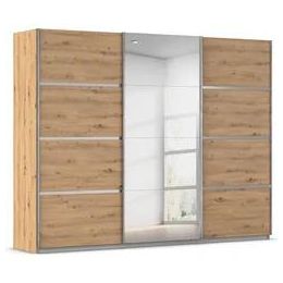 Kleiderschrank Rauch "Schwebet&uuml;renschrank OTTO ́s Choice Garderobe Schrank TOP ANGEBOT Avola", beige (eiche artisan, leisten chrom), B:271cm H:210cm T:62cm, Holzwerkstoff, Schr&auml;nke, Kleiderschrank, mit eleganten Zierleisten in Chrom, Schwarz oder Wei&szlig; MADE IN GERMANY