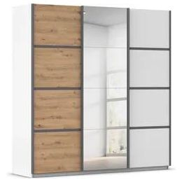 Kleiderschrank Rauch "Schwebet&uuml;renschrank OTTO ́s Choice Garderobe Schrank TOP ANGEBOT Avola", wei&szlig; (alpinwei&szlig;, eiche artisan, leisten graumetallic), B:203cm H:210cm T:62cm, Holzwerkstoff, Schr&auml;nke, Kleiderschrank, mit eleganten Zierleisten in Chrom, Schwarz oder Wei&szlig; MADE IN GERMANY, Topseller
