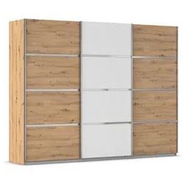 Kleiderschrank Rauch "Schwebet&uuml;renschrank OTTO ́s Choice Garderobe Schrank TOP ANGEBOT Avola", wei&szlig; (eiche artisan, alpinwei&szlig;, leisten chrom), B:271cm H:210cm T:62cm, Holzwerkstoff, Schr&auml;nke, Kleiderschrank, mit eleganten Zierleisten in Chrom, Schwarz oder Wei&szlig; MADE IN GERMANY
