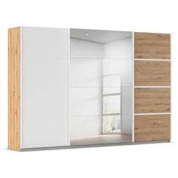 Kleiderschrank Rauch "Schwebet&uuml;renschrank OTTO ́s Choice Garderobe Schrank TOP ANGEBOT Avola", beige (eiche artisan, alpinwei&szlig;, leisten wei&szlig;), B:315cm H:210cm T:62cm, Holzwerkstoff, Schr&auml;nke, Kleiderschrank, mit eleganten Zierleisten in Chrom, Schwarz oder Wei&szlig; MADE IN GERMANY