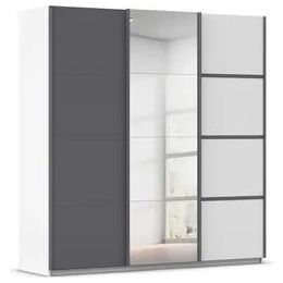 Kleiderschrank Rauch "Schwebet&uuml;renschrank OTTO ́s Choice Garderobe Schrank TOP ANGEBOT Avola", wei&szlig; (alpinwei&szlig;, graumetallic, leisten graumetallic), B:203cm H:229cm T:62cm, Holzwerkstoff, Schr&auml;nke, Kleiderschrank, mit eleganten Zierleisten in Chrom, Schwarz oder Wei&szlig; MADE IN GERMANY