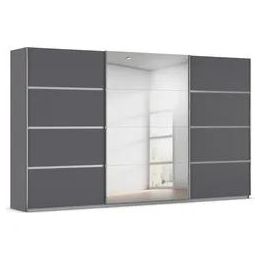 Kleiderschrank Rauch "Schwebet&uuml;renschrank OTTO ́s Choice Garderobe Schrank TOP ANGEBOT Avola", grau (graumetallic, leisten chrom), B:360cm H:210cm T:62cm, Holzwerkstoff, Schr&auml;nke, Kleiderschrank, mit eleganten Zierleisten in Chrom, Schwarz oder Wei&szlig; MADE IN GERMANY, Topseller