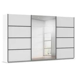 Kleiderschrank Rauch "Schwebet&uuml;renschrank OTTO ́s Choice Garderobe Schrank TOP ANGEBOT Avola", wei&szlig; (alpinwei&szlig;, leisten graumetallic), B:360cm H:210cm T:62cm, Holzwerkstoff, Schr&auml;nke, Kleiderschrank, mit eleganten Zierleisten in Chrom, Schwarz oder Wei&szlig; MADE IN GERMANY, Topseller