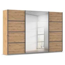 Kleiderschrank Rauch "Schwebet&uuml;renschrank OTTO ́s Choice Garderobe Schrank TOP ANGEBOT Avola", beige (eiche artisan, leisten graumetallic), B:315cm H:229cm T:62cm, Holzwerkstoff, Schr&auml;nke, Kleiderschrank, mit eleganten Zierleisten in Chrom, Schwarz oder Wei&szlig; MADE IN GERMANY