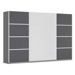 Kleiderschrank Rauch "Schwebet&uuml;renschrank OTTO ́s Choice Garderobe Schrank TOP ANGEBOT Avola", grau (graumetallic, alpinwei&szlig;, leisten wei&szlig;), B:315cm H:229cm T:62cm, Holzwerkstoff, Schr&auml;nke, Kleiderschrank, mit eleganten Zierleisten in Chrom, Schwarz oder Wei&szlig; MADE IN GERMANY