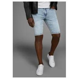 Jeansshorts Bruno Banani "Hutch-Shorts", Herren, Gr. 36, L&auml;nge 32, atlantic blu, Denim/Jeans, Obermaterial: 98% Baumwolle, 2% Elasthan, vintage, normal kurz, Jeans Jeansshorts, gerade geschnittene kurze Beine, niedrige Leibh&ouml;he