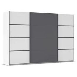 Kleiderschrank Rauch "Schwebet&uuml;renschrank OTTO ́s Choice Garderobe Schrank TOP ANGEBOT Avola", wei&szlig; (alpinwei&szlig;, graumetallic, leisten graumetallic), B:315cm H:229cm T:62cm, Holzwerkstoff, Schr&auml;nke, Kleiderschrank, mit eleganten Zierleisten in Chrom, Schwarz oder Wei&szlig; MADE IN GERMANY
