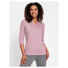 WITT 3/4-Arm-Shirt "3/4-Arm-Shirt", Damen, Gr. 54, rosa (ros&eacute;), 95% Baumwolle, 5% Elasthan, unifarben, Rundhals, Shirts 3/4-Arm-Shirt