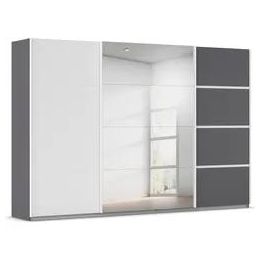 Kleiderschrank Rauch "Schwebet&uuml;renschrank OTTO ́s Choice Garderobe Schrank TOP ANGEBOT Avola", grau (graumetallic, alpinwei&szlig;, leisten wei&szlig;), B:315cm H:229cm T:62cm, Holzwerkstoff, Schr&auml;nke, Kleiderschrank, mit eleganten Zierleisten in Chrom, Schwarz oder Wei&szlig; MADE IN GERMANY