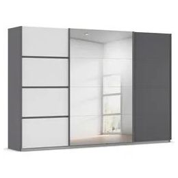 Kleiderschrank Rauch "Schwebet&uuml;renschrank OTTO ́s Choice Garderobe Schrank TOP ANGEBOT Avola", grau (graumetallic, alpinwei&szlig;, leisten graumetallic), B:315cm H:229cm T:62cm, Holzwerkstoff, Schr&auml;nke, Kleiderschrank, mit eleganten Zierleisten in Chrom, Schwarz oder Wei&szlig; MADE IN GERMANY, Topseller