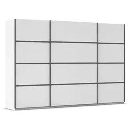 Kleiderschrank Rauch "Schwebet&uuml;renschrank OTTO ́s Choice Garderobe Schrank TOP ANGEBOT Avola", wei&szlig; (alpinwei&szlig;, leisten graumetallic), B:315cm H:210cm T:62cm, Holzwerkstoff, Schr&auml;nke, Kleiderschrank, mit eleganten Zierleisten in Chrom, Schwarz oder Wei&szlig; MADE IN GERMANY
