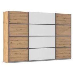 Kleiderschrank Rauch "Schwebet&uuml;renschrank OTTO ́s Choice Garderobe Schrank TOP ANGEBOT Avola", wei&szlig; (eiche artisan, alpinwei&szlig;, leisten graumetallic), B:315cm H:210cm T:62cm, Holzwerkstoff, Schr&auml;nke, Kleiderschrank, mit eleganten Zierleisten in Chrom, Schwarz oder Wei&szlig; MADE IN GERMANY