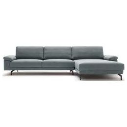 Ecksofa "CR.450 elegantes Designsofa mit hohem Sitzkomfort", blau (wasserblau, steingrau), B:294cm H:95cm T:178cm, CREATION BY ROLF BENZ, Sofas, Ecksofa