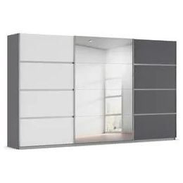 Kleiderschrank Rauch "Schwebet&uuml;renschrank OTTO ́s Choice Garderobe Schrank TOP ANGEBOT Avola", grau (graumetallic, alpinwei&szlig;, leisten chrom), B:360cm H:229cm T:62cm, Holzwerkstoff, Schr&auml;nke, Kleiderschrank, mit eleganten Zierleisten in Chrom, Schwarz oder Wei&szlig; MADE IN GERMANY, Topseller