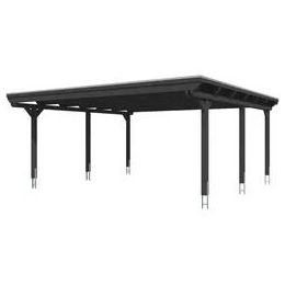 Skan Holz Doppelcarport SKANHOLZ "Emsland", grau (anthrazit), B/H/T: 248cm x, Carports