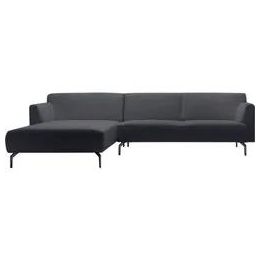 Ecksofa "CR.446 Designsofa mit erstklassigem Sitzkomfort zum Wohlf&uuml;hlen", schwarz (signalschwarz oskar), B:296cm H:82cm T:179cm, CREATION BY ROLF BENZ, Sofas, Ecksofa, in minimalistischer, schwereloser Optik, Breite 296 cm