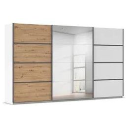 Kleiderschrank Rauch "Schwebet&uuml;renschrank OTTO ́s Choice Garderobe Schrank TOP ANGEBOT Avola", wei&szlig; (alpinwei&szlig;, eiche artisan, leisten graumetallic), B:360cm H:210cm T:62cm, Holzwerkstoff, Schr&auml;nke, Kleiderschrank, mit eleganten Zierleisten in Chrom, Schwarz oder Wei&szlig; MADE IN GERMANY